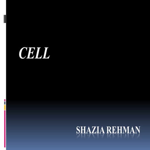 Structure of a human cell | PPTX