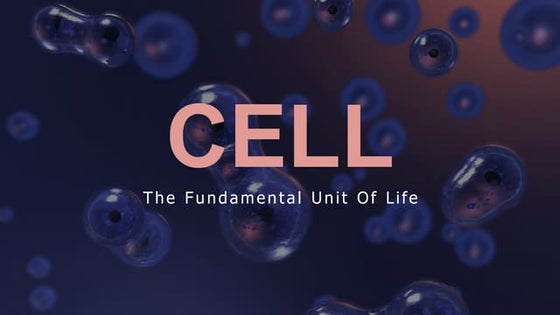 The Cell Presentation for Grade 7 | PPTX | Biological Sciences | Science