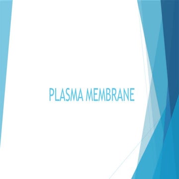 Human cell, plasma membrane and its properties | PPT
