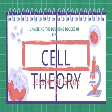 parts and functions of the cell and cell theory | PPTX