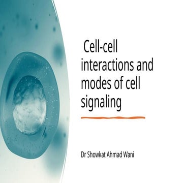 Cell-cell interactions and modes of cell signaling.pptx