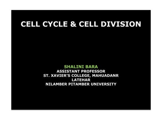 Class 11th Ncert Cbse Neet BIOLOGY CELL CYCLE AND CELL DIVISION.pdf