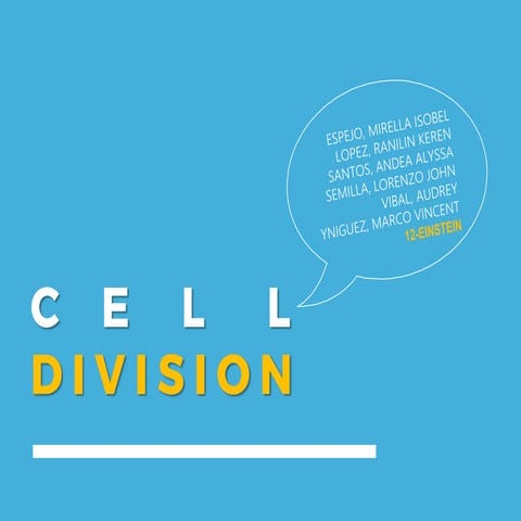Cell division | PPTX