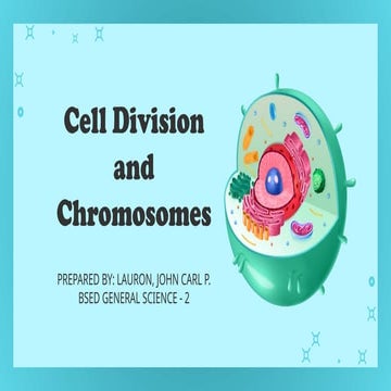 Cell division is the process by which cell divides | PPT