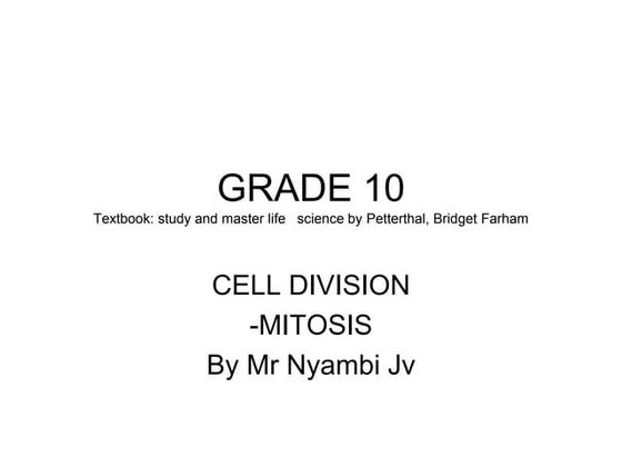 The cytoskeletal system, cell cycle and dna(project) | PPTX | Genetics ...