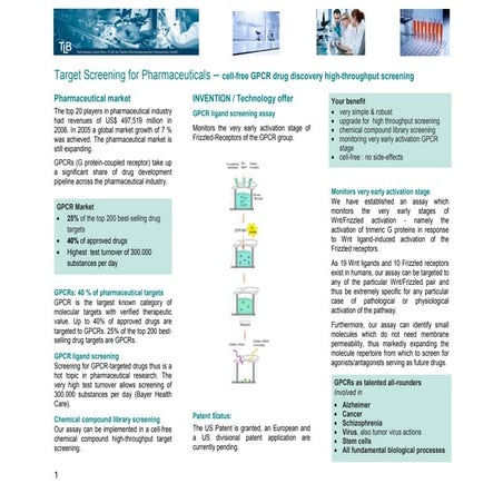Cell free GPCR ligand screening assay tlb | PDF