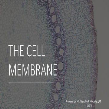 Discussion about cells CELL-MEMBRANE.pptx