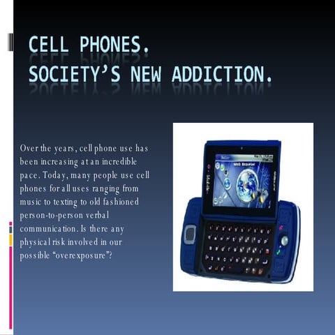 Cell Phones | PPT | Phone Services | Home Utilities