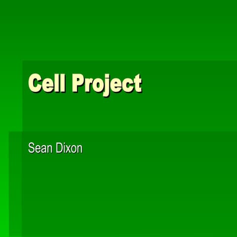 Cell Project | PPT