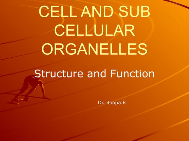 Cell and cell organelles | PPTX