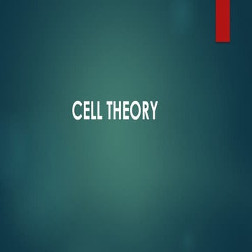 CELL-THEORY basta sa advanced biology to | PPTX