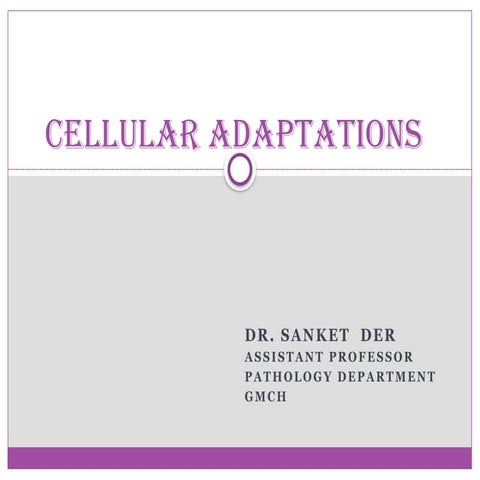 Cellular adaptations | PPTX