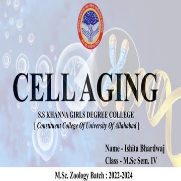 Cellular Aging and Its Molecular Mechanism | PPTX