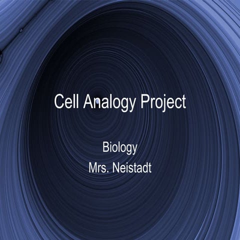 Cell analogy project | PPT