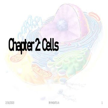 Cell physiology | PPTX