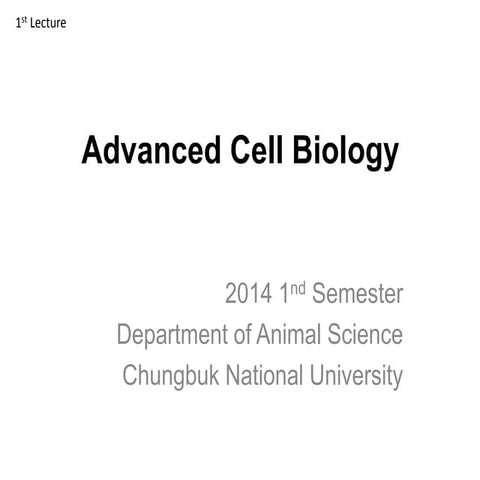 Cell biology | PPTX