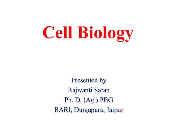 cell biology pdf notes. cell details structure & its fuction | PDF ...