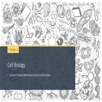 Cell biology lecture 6 oct 2021 | PPT