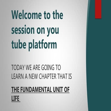 fundamental unit of life | PPT