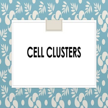 cell cluster.pdfEach part of human body is made up of millions of ...