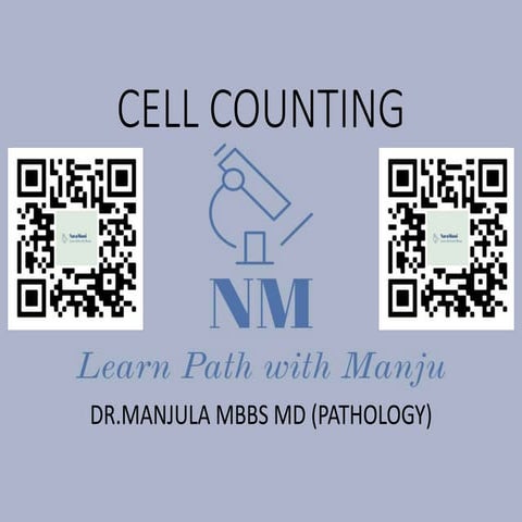 CELL COUNTING.pptx | Blood Disorders | Diseases and Conditions
