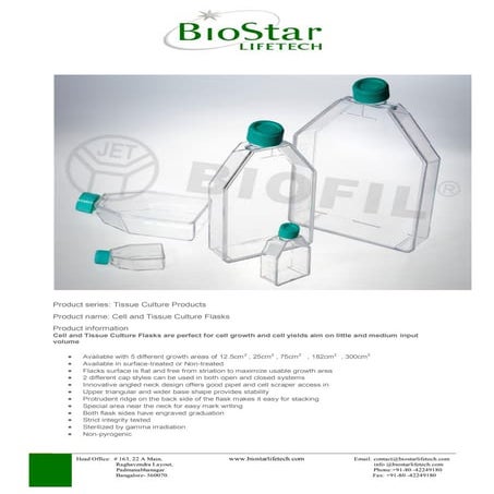 Cell culture flasks | PDF