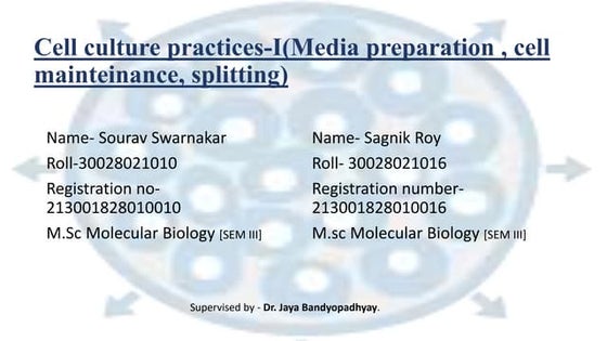 Animal cell culture media | PPTX