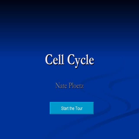 Cell cycle | PPTX