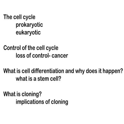 The Cell Cycle and Cancer | PPT