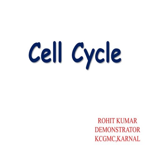 Cell cycle | PPTX