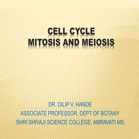 Cell cycle | PPT