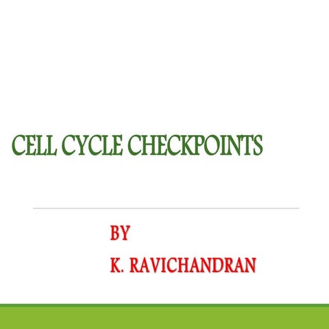 Cell cycle | PPT