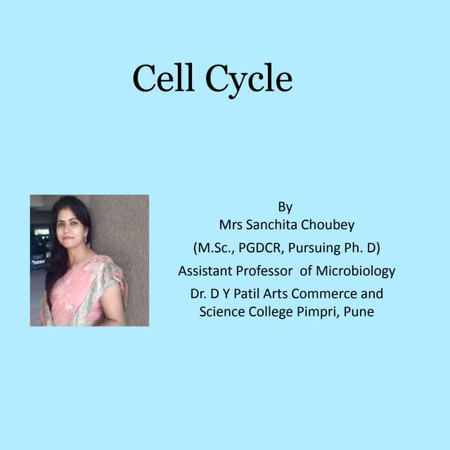 Cell cycle | PPTX