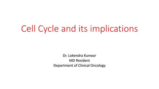 Cell cycle and its checkpoints | PDF | Biological Sciences | Science