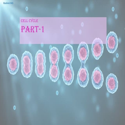 Cell cycle PART 1 (introduction, stages, components regulating the cell ...