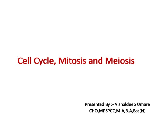 Cell Cycle Vishalpptxaaaaaaaaaaaaaaaaaaa Ppt