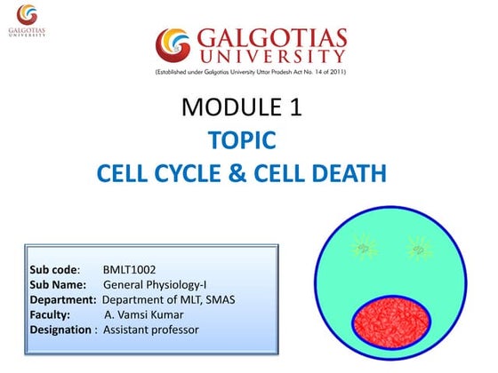 Eukaryotic cell division cycle | PDF