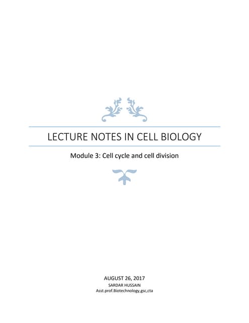 Class 11th Ncert Cbse Neet BIOLOGY CELL CYCLE AND CELL DIVISION.pdf