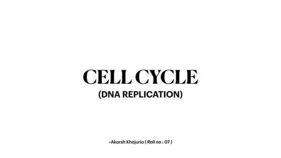 Cyclin dependent kinases | PPT