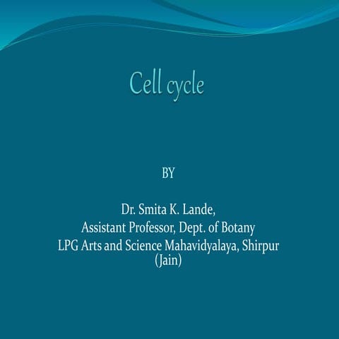 Cell cycle and mitosis | PPT