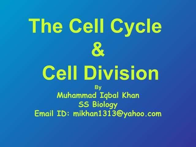 Mitosis and meiosis | PPTX