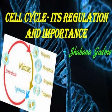 Cell cycle ppt. | PPTX | Biological Sciences | Science