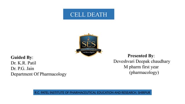 Apoptosis: Programmed Cell Death | PDF