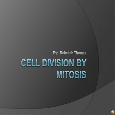 Cell Division By Mitosis | PPTX | Biological Sciences | Science