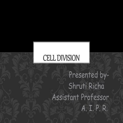 Cell division | PPTX
