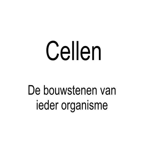 Cellen Powerpoint | PPT