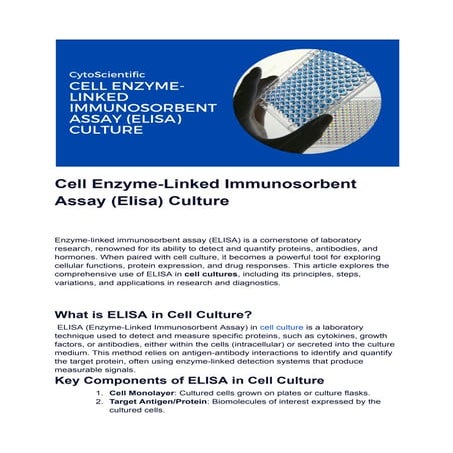 Cell Enzyme-Linked Immunosorbent Assay (Elisa) Culture (1).pdf