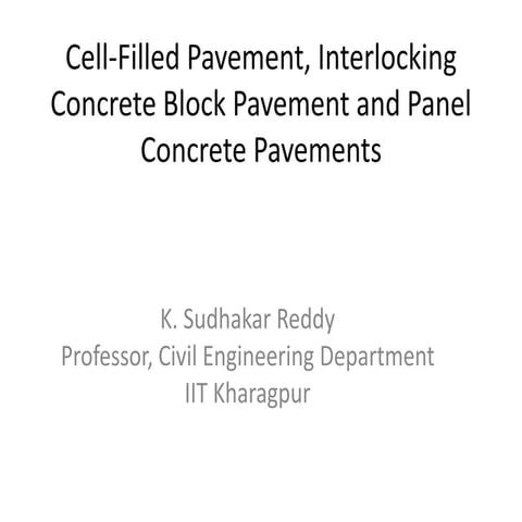 INTERLOCKING CONCRETE BLOCKS PAVEMENTS | PPTX