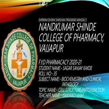 Cell function and part | PPT