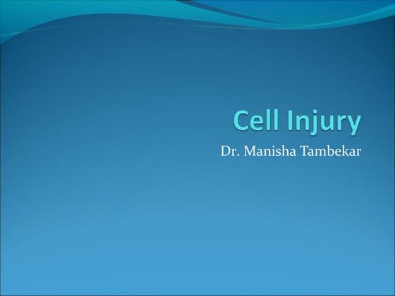 Cell injury and Cellular Adaptation: Pathology | PPTX | Biological ...